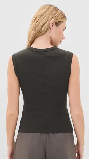 Enza Costa New Classic Supima Cotton Sleeveless Tee