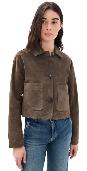Blanknyc Suede Cropped Jacket