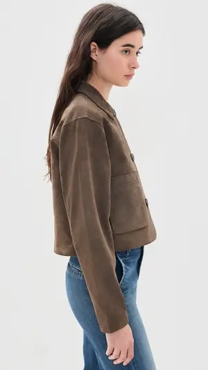 Blanknyc Suede Cropped Jacket