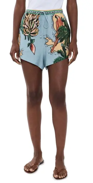 Farm Rio FARM Rio Beaches Path Shorts Beaches Path Multicolor