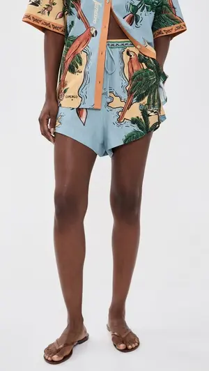 Farm Rio Beaches Path Shorts - Beaches Path Multicolor