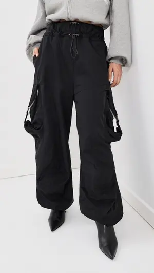 Attico Cargo Pants With Buckle Accents