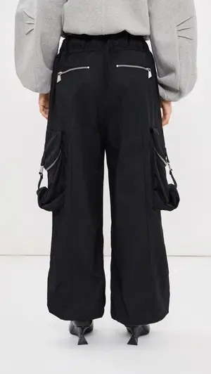 Attico Cargo Pants With Buckle Accents