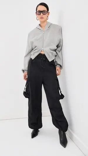 Attico Cargo Pants With Buckle Accents