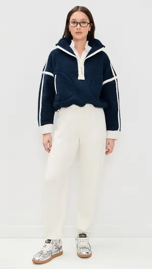 Free People Mountain High 1/2 Zip Fleece Pullover