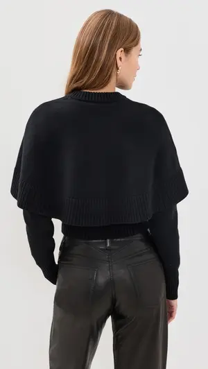 Ronny Kobo Evian Knit Top - Black