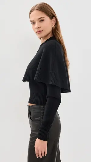 Ronny Kobo Evian Knit Top - Black