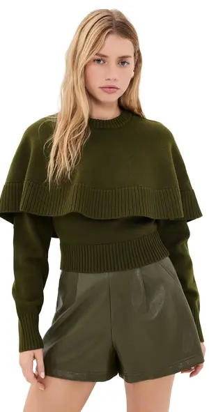 Ronny Kobo Evian Knit Top - Olive