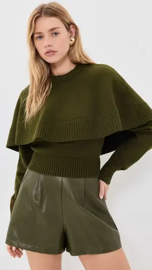 Ronny Kobo Evian Knit Top - Olive
