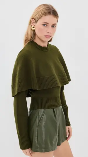 Ronny Kobo Evian Knit Top - Olive