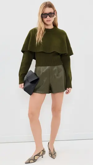 Ronny Kobo Evian Knit Top - Olive