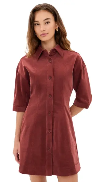 APIECE APART Luz Mini Dress In Corduroy