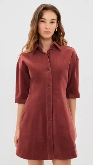 APIECE APART Luz Mini Dress In Corduroy