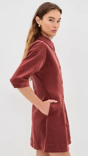 APIECE APART Luz Mini Dress In Corduroy