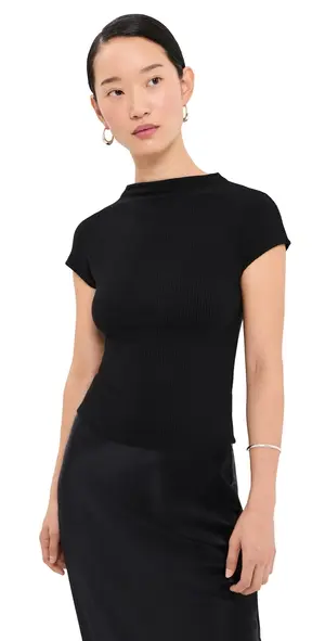 Sablyn Karlie Slit Neck Tee