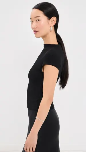 Sablyn Karlie Slit Neck Tee