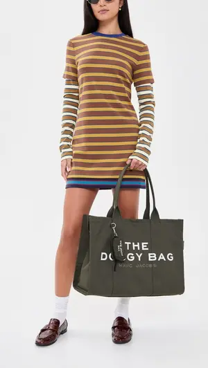 Marc Jacobs Doggy Bag Canvas Tote - Forest