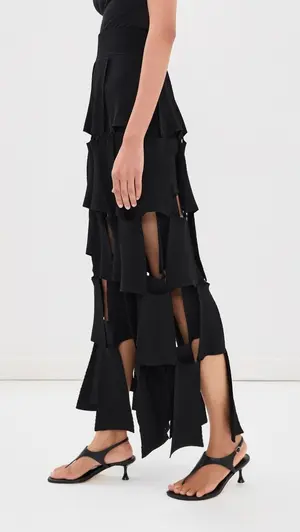 A.W.A.K.E. Mode A. W.a. K.e. Mode Knitted Multi Trapeze Skirt