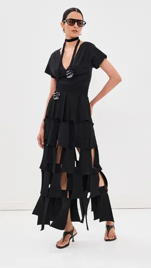 A.W.A.K.E. Mode A. W.a. K.e. Mode Knitted Multi Trapeze Skirt