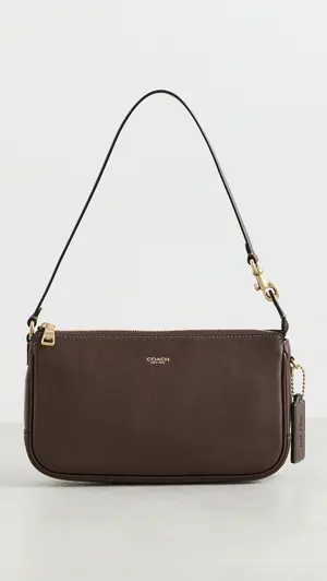 COACH Natural Grain Leather Plaza Bag