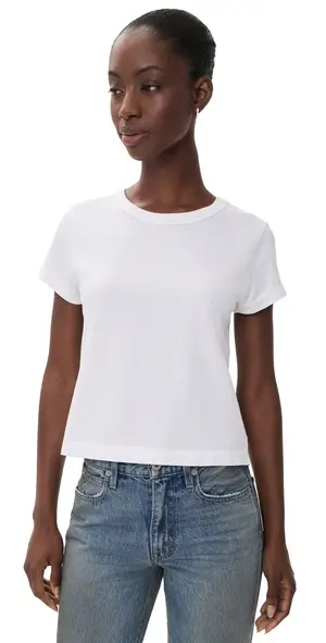 Rag & Bone Kelly Perfect Tee Short Sleeve Crewneck - White
