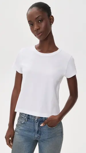 Rag & Bone Kelly Perfect Tee Short Sleeve Crewneck - White
