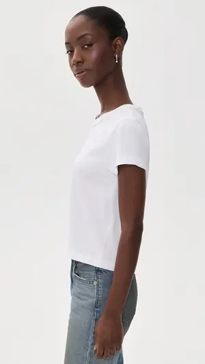 Rag & Bone Kelly Perfect Tee Short Sleeve Crewneck - White