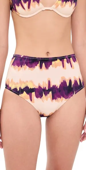 Ulla Johnson Zahara High Waisted Bikini Bottoms - Quarry