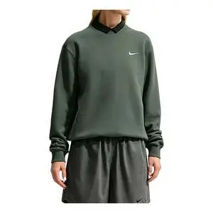 Nike Studio Fleece Medium Weight Crew - Camo Green/sail