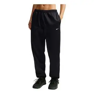 Nike Studio Fleece Therma-fit Mid-rise Pants - Black/white
