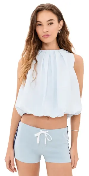 Lioness Beverly Bubble Top - Soft Blue