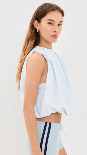 Lioness Beverly Bubble Top - Soft Blue