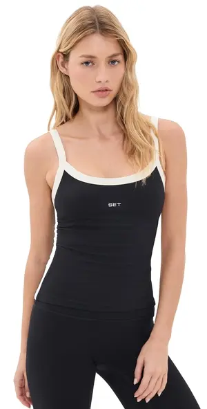 Set Cloud Contrast Cami - Onyx