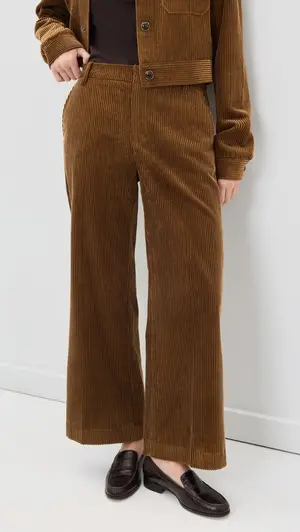 FRAME Corduroy Wide Leg Trousers