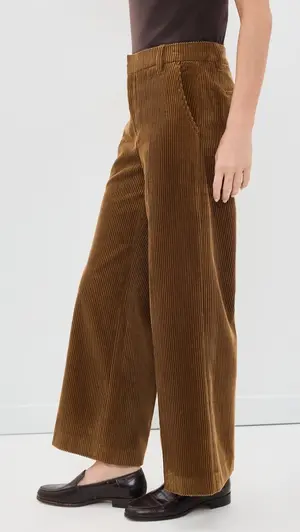 FRAME Corduroy Wide Leg Trousers