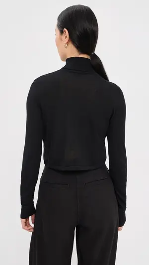 Le Kasha Cashmere Wrap Turtleneck Sweater