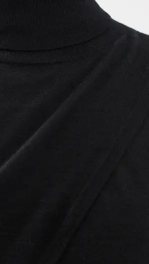 Le Kasha Cashmere Wrap Turtleneck Sweater