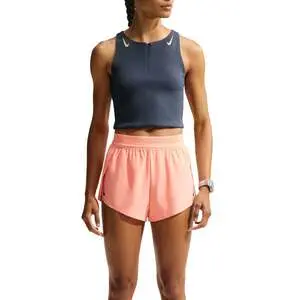Nike X Keely Hodgkinson Aeroswift Dri-fit Adv Cropped Tank Top - Thunder Blue/linen