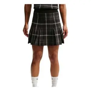 Nike Plaid Pleated Sweater Skirt - Black/white