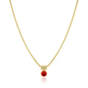 SET & STONES Ellie Birthstone Necklace July - Gold