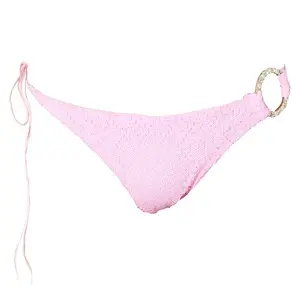ETTIE Sequin Embellished Bikini Bottom - Pink