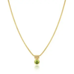 SET & STONES Ellie August Birthstone Necklace - Gold