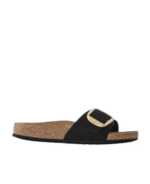 BIRKENSTOCK Birkenstock Buckled Slide Sandals Black