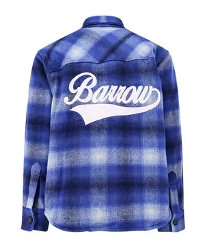 BARROW Logo Printed Checked Shirt