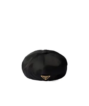 Prada Re-nylon Newsboy Cap - Black