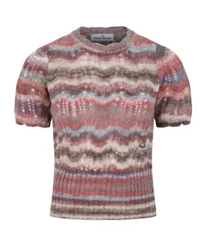 VIVIENNE WESTWOOD Textured Knit Knitted Top - No
