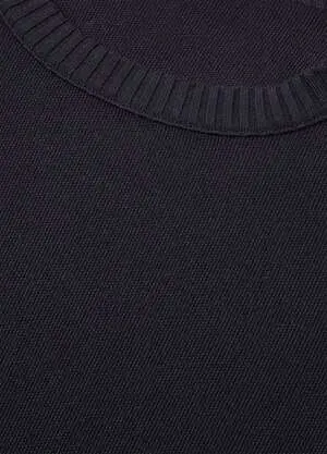 Loro Piana Walkery Knitted Round Collar Short Sleeves