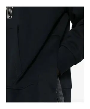 Emporio Armani Logo-embroidered Zip-slit Sweater