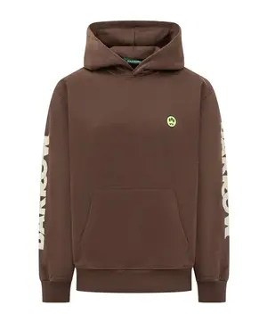 BARROW Logo Print Hooded Sweatshirt