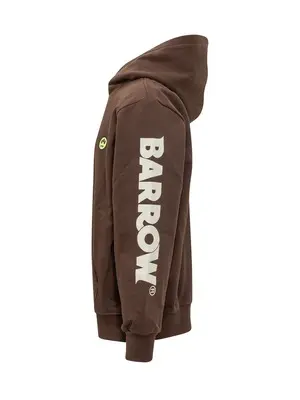 BARROW Logo Print Hooded Sweatshirt